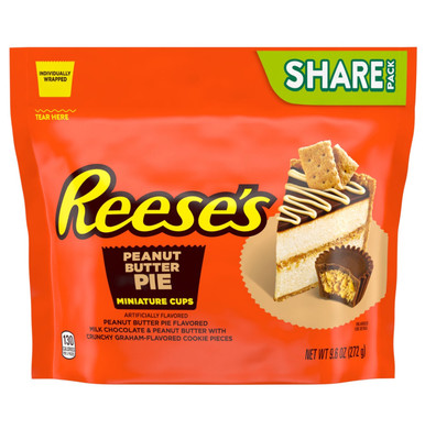 🟢 New Limited Edition Reeses Peanut Butter Pie Chocolate Miniature Cups ...