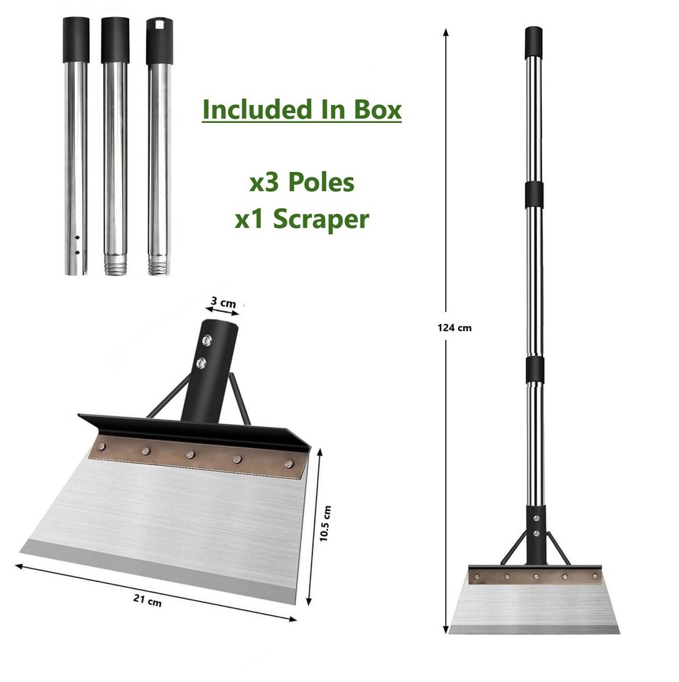 Garden Cleaning Scraper with Handle Stainless Steel Hoe Garden Tool for ...