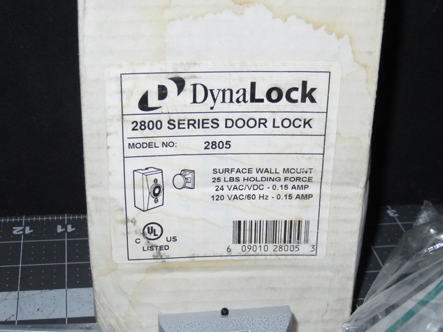 1 Dynalock 2805 Door Lock Assembly 25 Lbs Force Wall Mount Series 2800 ...