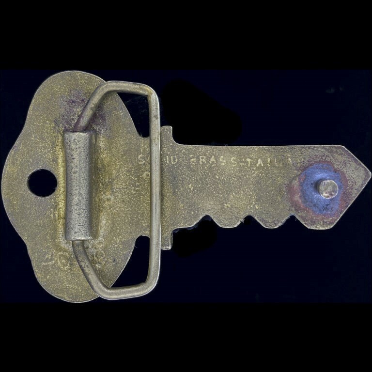 Brass Key Security Chastity Funny Humor Cute Locksmith 1970s Vintage ...