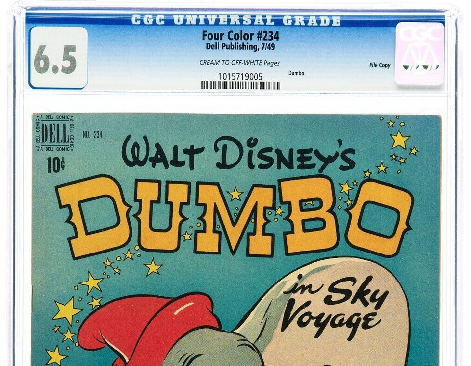 🔥Dumbo in Sky Voyage- Dell Four Color Comics #234 1949- Walt Disney CGC ...