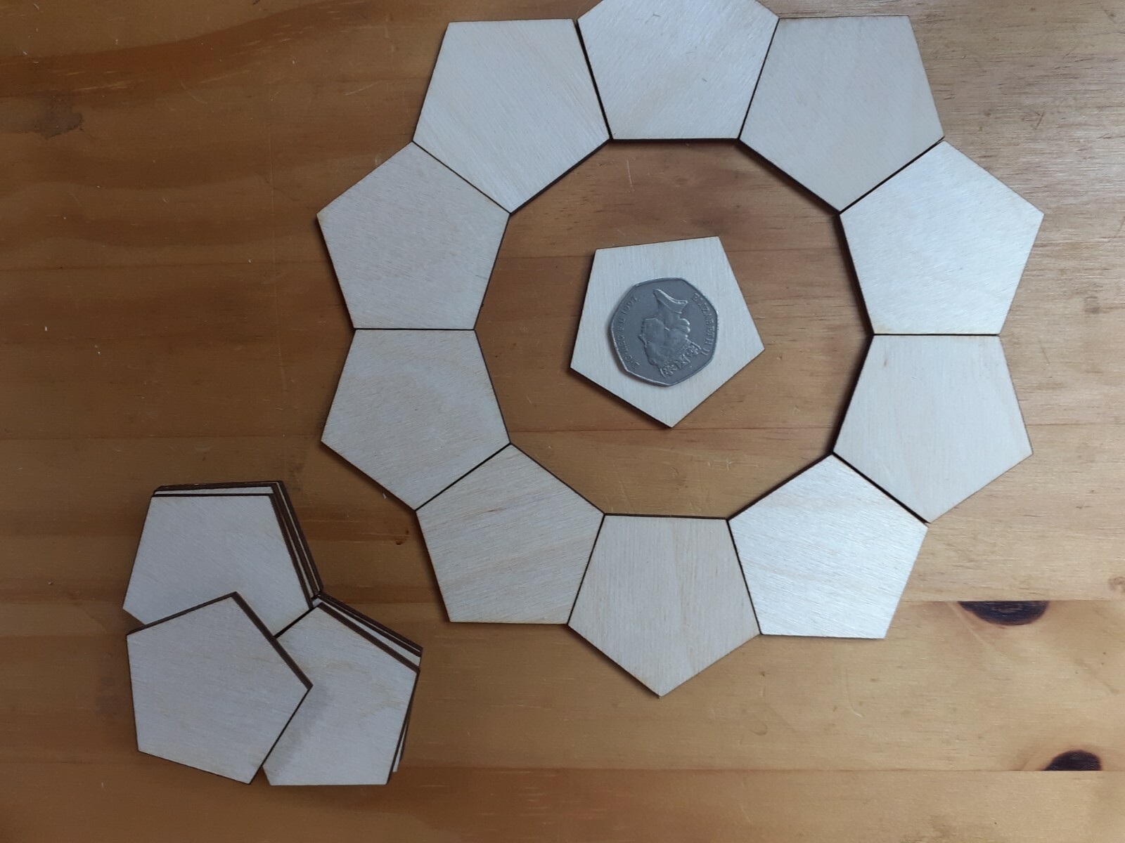 20x 5cm PENTAGON Craft Shapes Wood DIY Decoration Plaque | eBay UK