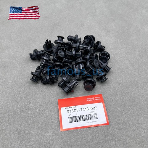 OEM! 30PCS NEW FOR HONDA BUMPER / UNDER COVER RETAINER CLIP 91505-TM8 ...