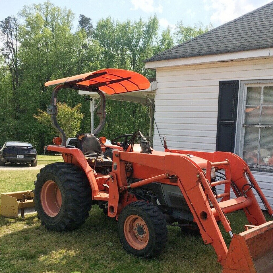 Sun Shield Tuff Top Tractor Canopy For ROPS 52" X 52" - Orange | eBay