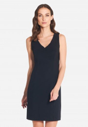 Oroblu Travel Fit 3/4 sleeve Dress Stretch Fabric easy care black L=12 ...