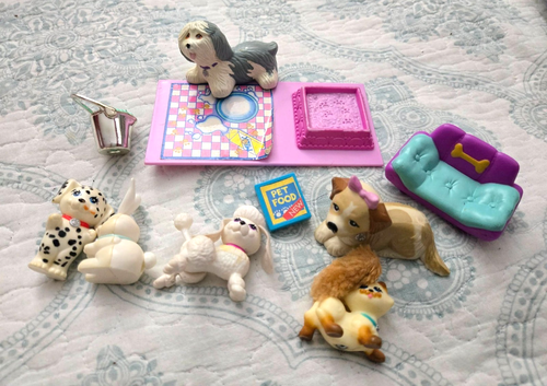 Vintage Kenner LPS Littlest Pet Shop dogs poodle dalmation + lot 90's ...