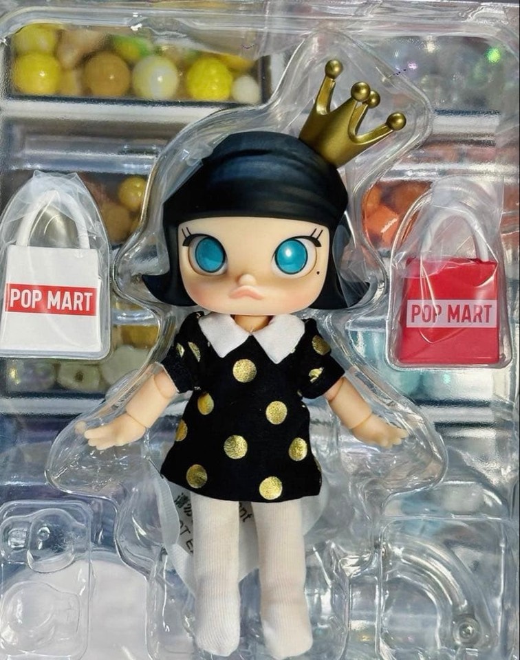 Authentic POPMART Molly VIP WEB members only BJD Limited Rare Doll Toy ...
