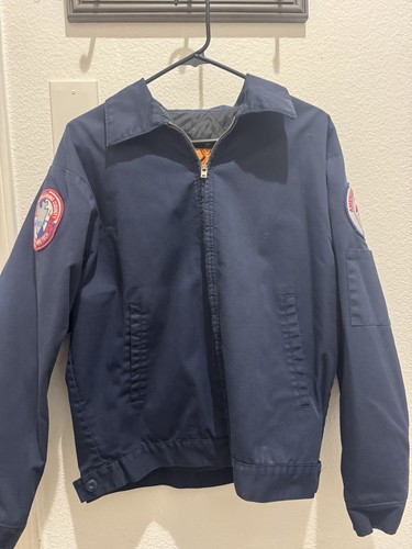 AMR Men’s Navy Blue Jacket EMT Uniform Medical Worker Medium Reg | eBay