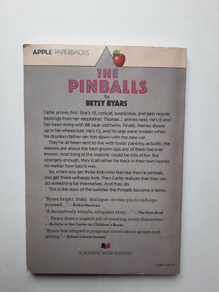 THE PINBALLS Betsy Byars Apple paperback 1977 | eBay