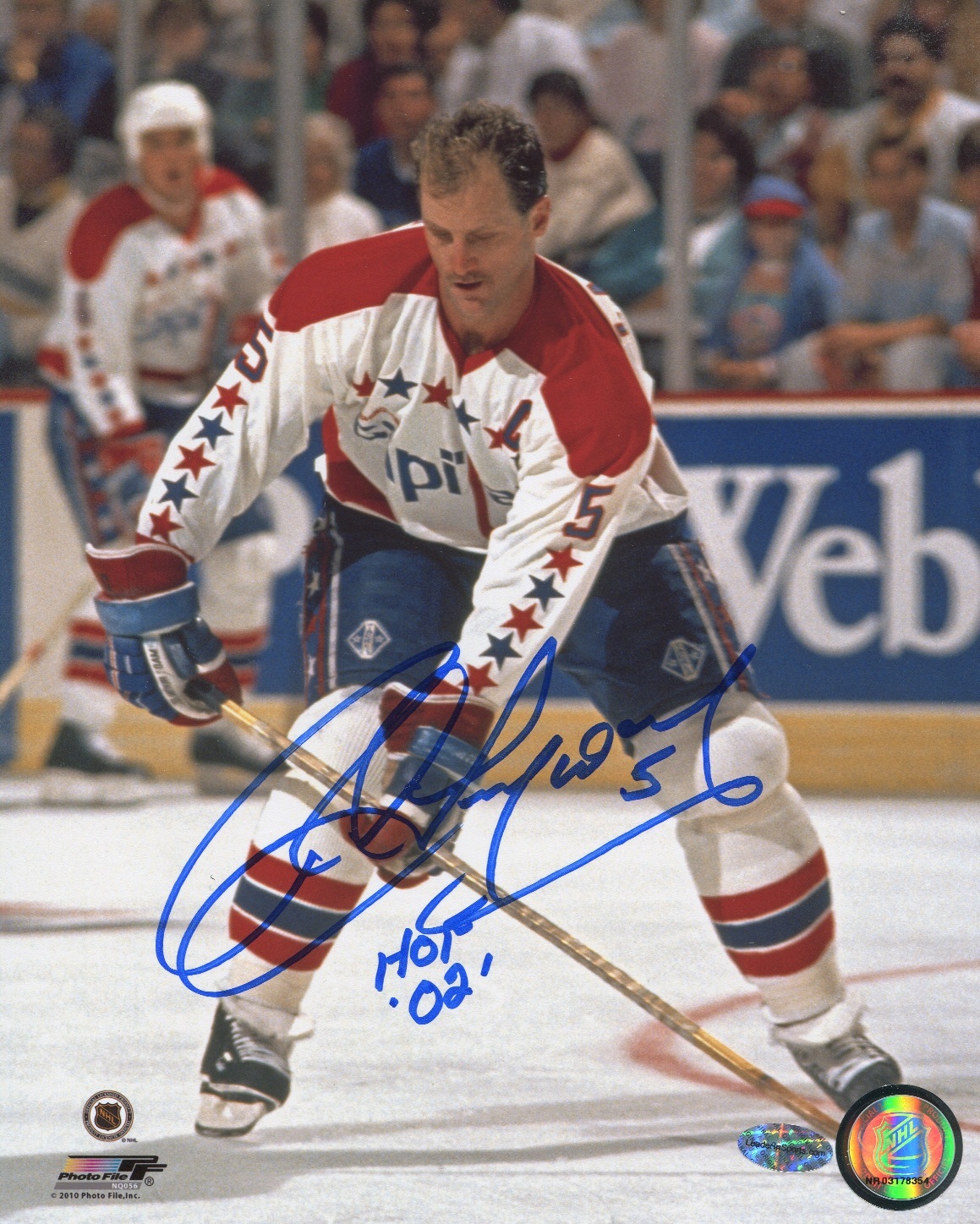 Rod Langway Autographed 8x10 Washington Capitals Caps White Jersey | eBay