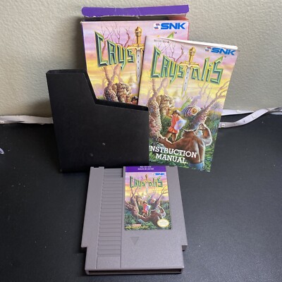 Crystalis CIB Nintendo NES 1990 Cartridge, Box, Manual and Sleeve FREE ...