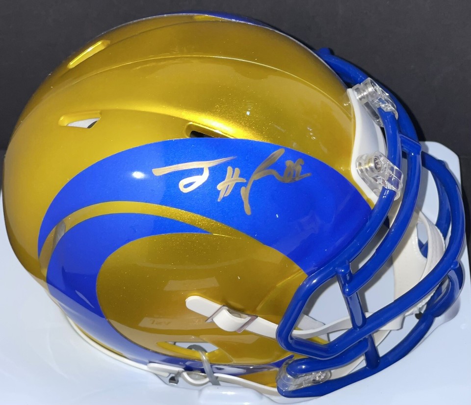 Tyler Higbee Signed Autographed Los Angeles Rams Flash Mini Helmet JSA ...