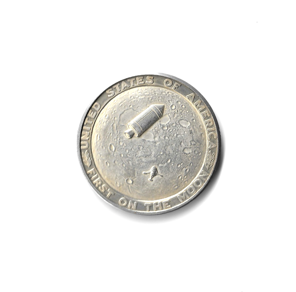 1969 Apollo 11 - First On The Moon - 999 Silver 24.9g - Lombardo Mint ...