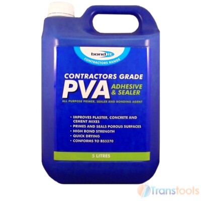 Contractors Grade PVA Adhesive Sealer Primer Glue Bonding Agent 5 ...
