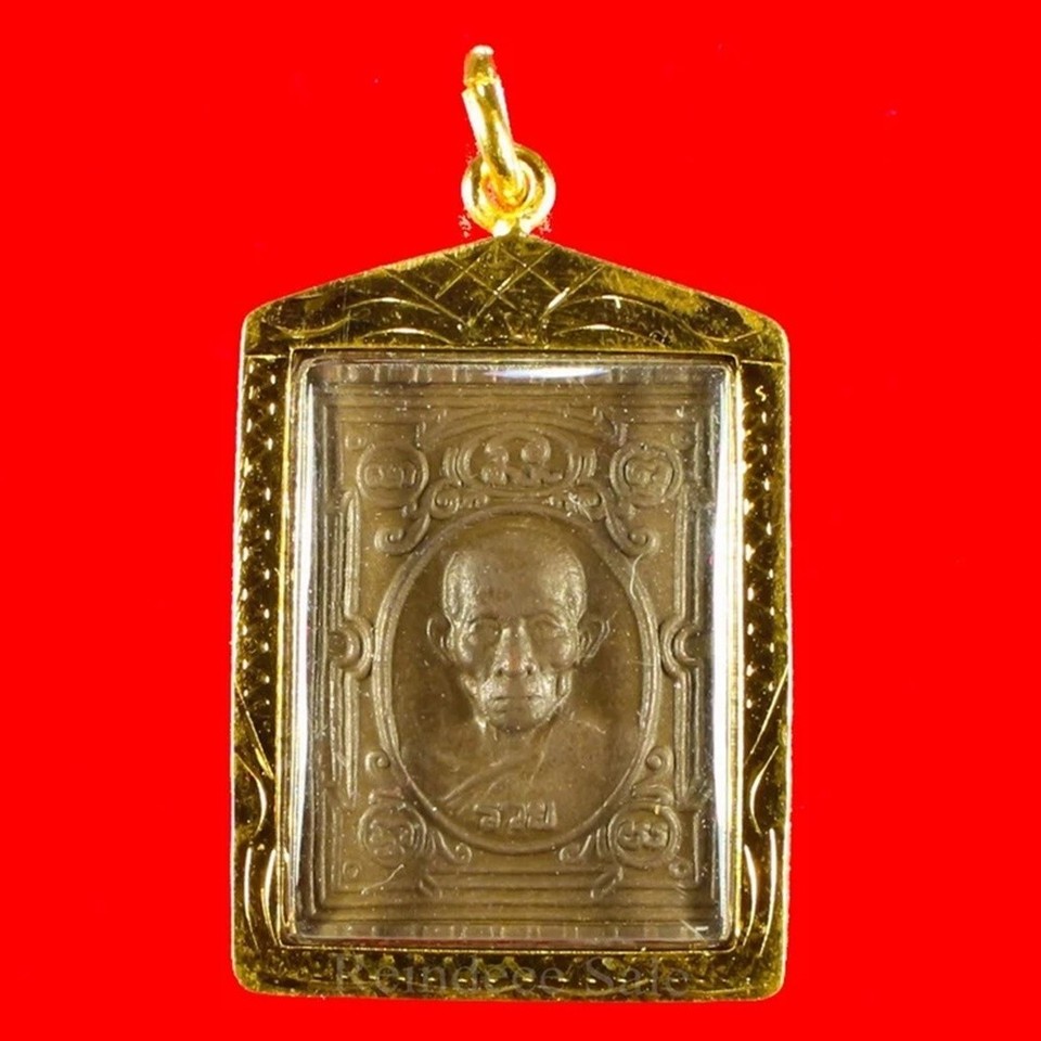 C1 Thai Amulet Luang Por Ruay Wat Tako Ruay Pan Lan Gold Frame 24k Rich ...
