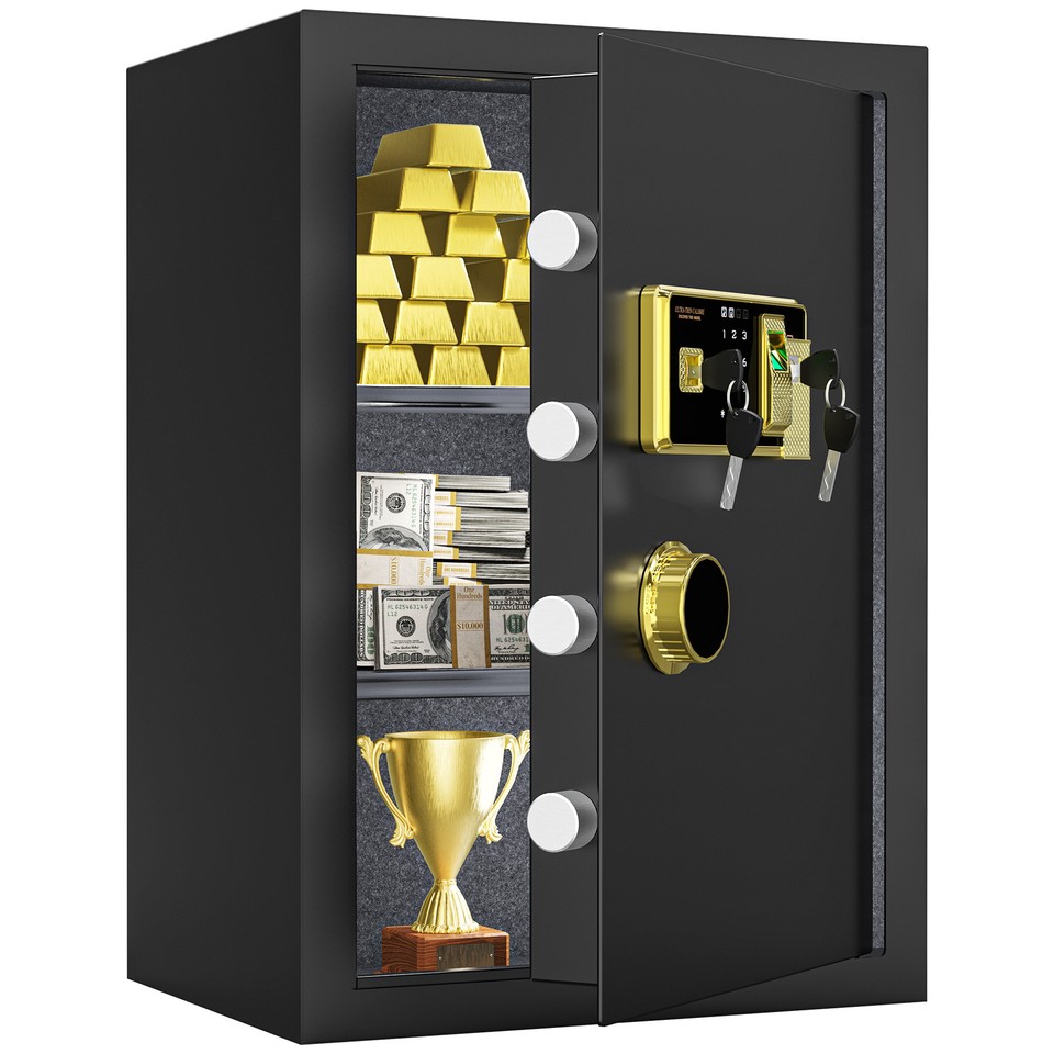 Security Safe 4 CuBic Feet Cabinet Safe Box w/ Fingerprint Lock for ...