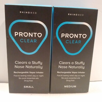 (1) Rhino Med Pronto Clear Rechargeable Vapor Inhaler - CHOOSE YOUR ...