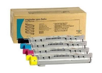 4 x Toner Konica Minolta Magicolor 3300/1710550-001 1710550-002 1710550 ...