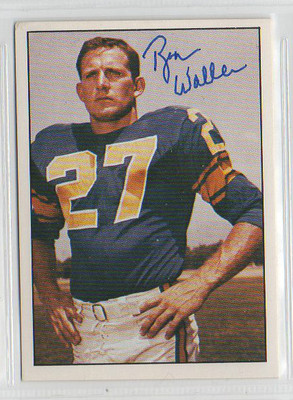 Ron Waller 1981 TCMA signed autographed card Los Angeles Rams | eBay