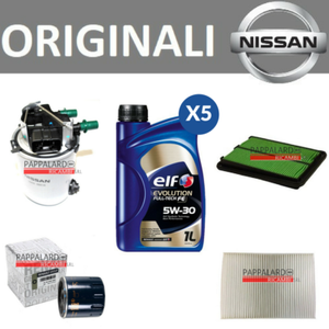 Kit Cutting Original filters + oil elf nissan qashqai 1.5 dci 2 II 2013 ...