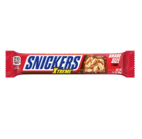 24x Packs SNICKERS Xtreme Sharing Size Chocolate Candy Bars - 3.1oz ...