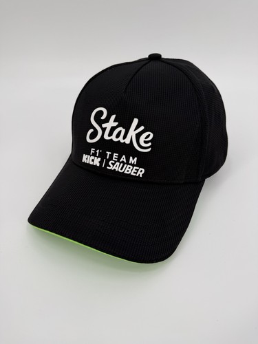 Stake F1 Kick Sauber 2024 Team Baseball Black Hat Cap SnapBack ...