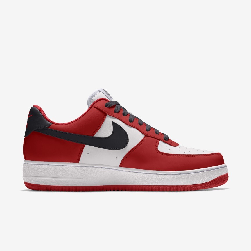 Men's Nike Air Force 1 Low 'Chicago' ID Red Black White All Sizes ...