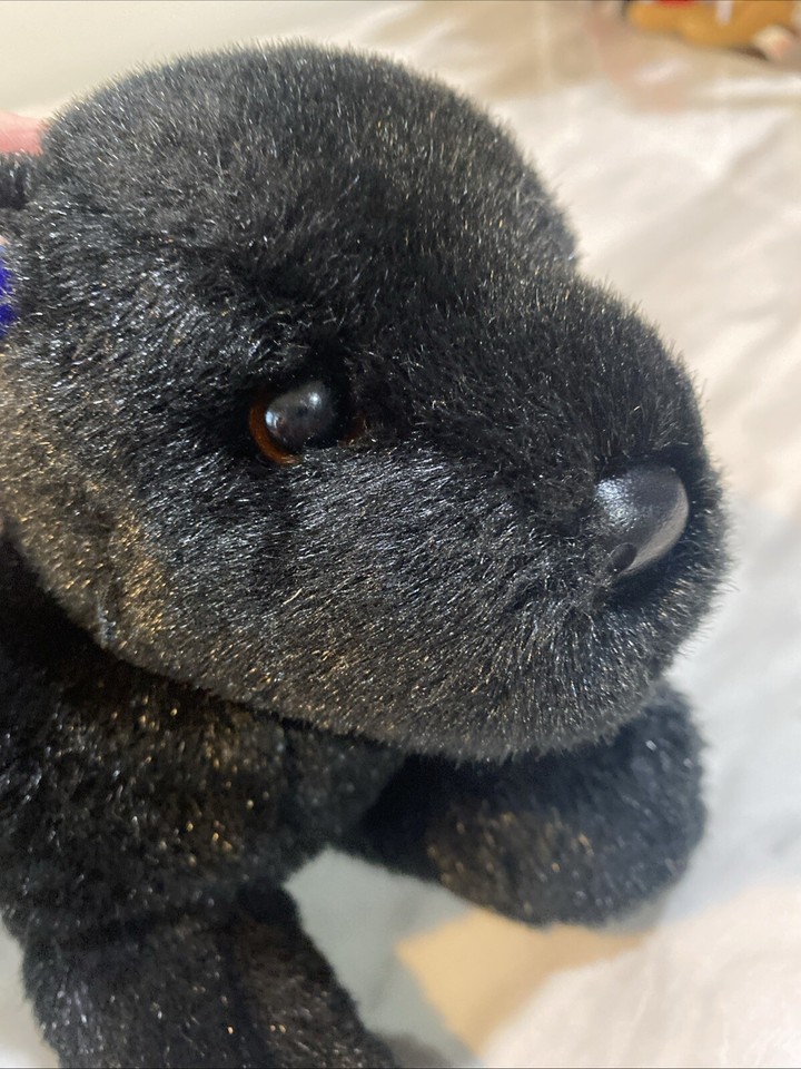 Douglas Cuddle Toys Black Lab Plush Dog Stuffed Animal 12" | eBay