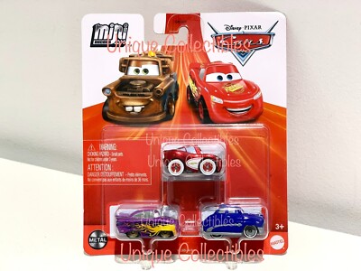 Disney Pixar Cars Mini Racers Ramone, Crusin' Lightning McQueen, Doc ...