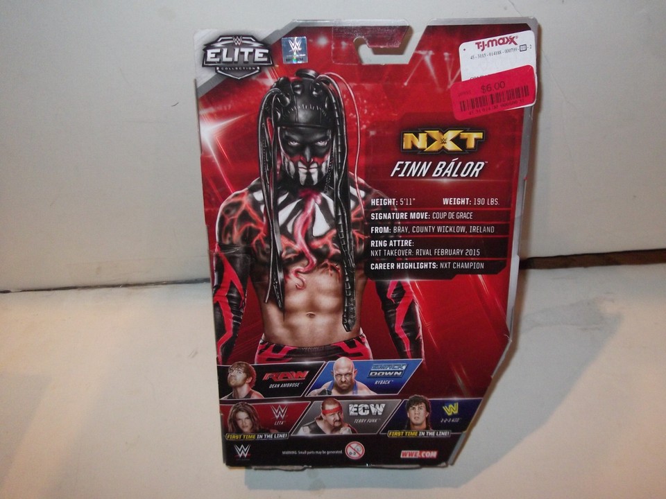 ECW WWE Wrestling Elite # FINN BAYLOR wrestlemania wwf 2nd package ...
