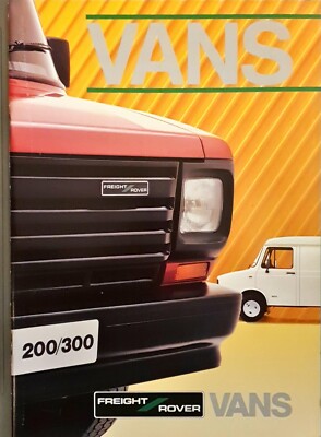 Freight Rover 200 / 300 [Sherpa] Van Brochure 1988 | eBay UK