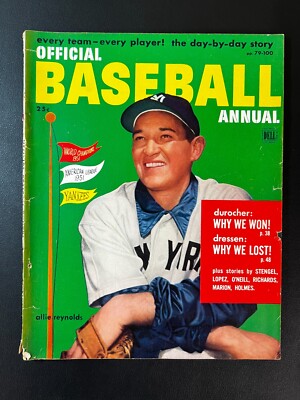 Official Baseball Annual Magazine - 1952 Issue w/ Yankees Allie ...