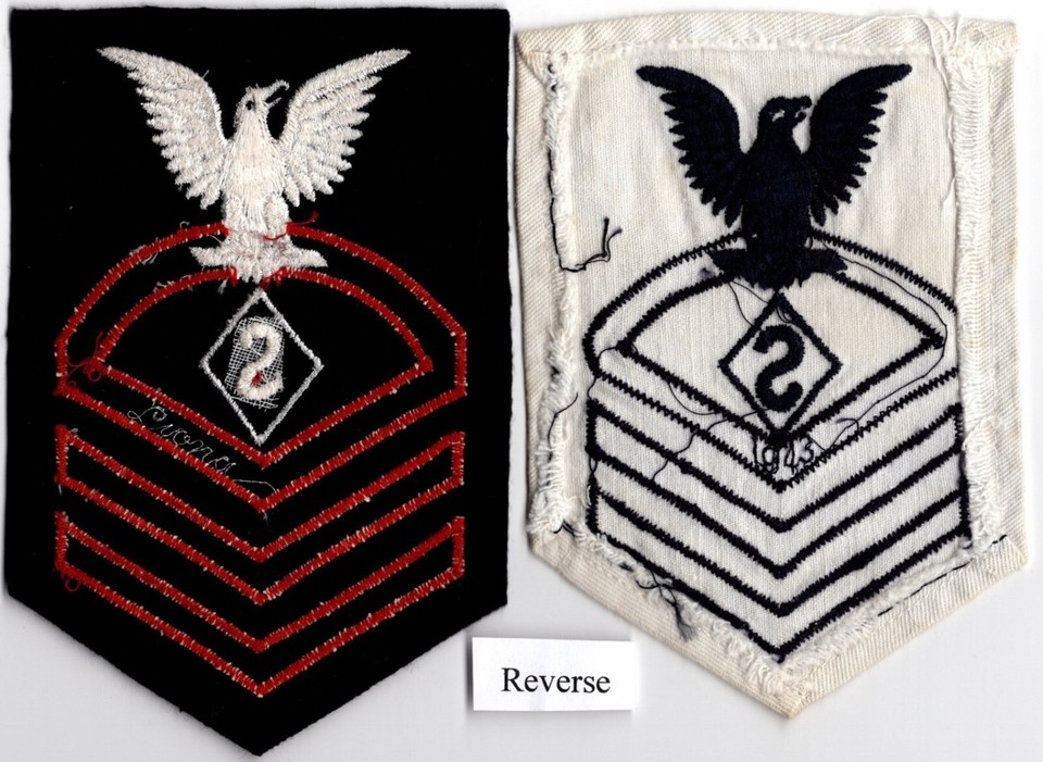 USN NAVY Specialist (S) on Blue CPO and Chief on White NOS | eBay