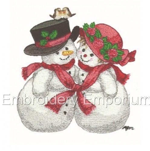 MACHINE EMBROIDERY DESIGNS USB - SNOWMEN COLLECTION 5X7 CHRISTMAS ...