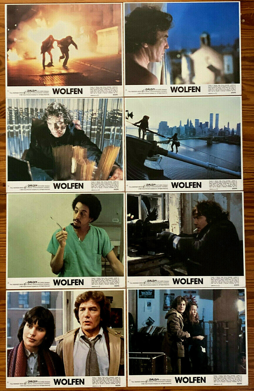 WOLFEN Original Movie Lobby Card Set 1981 Albert Finney Werewolf Horror ...