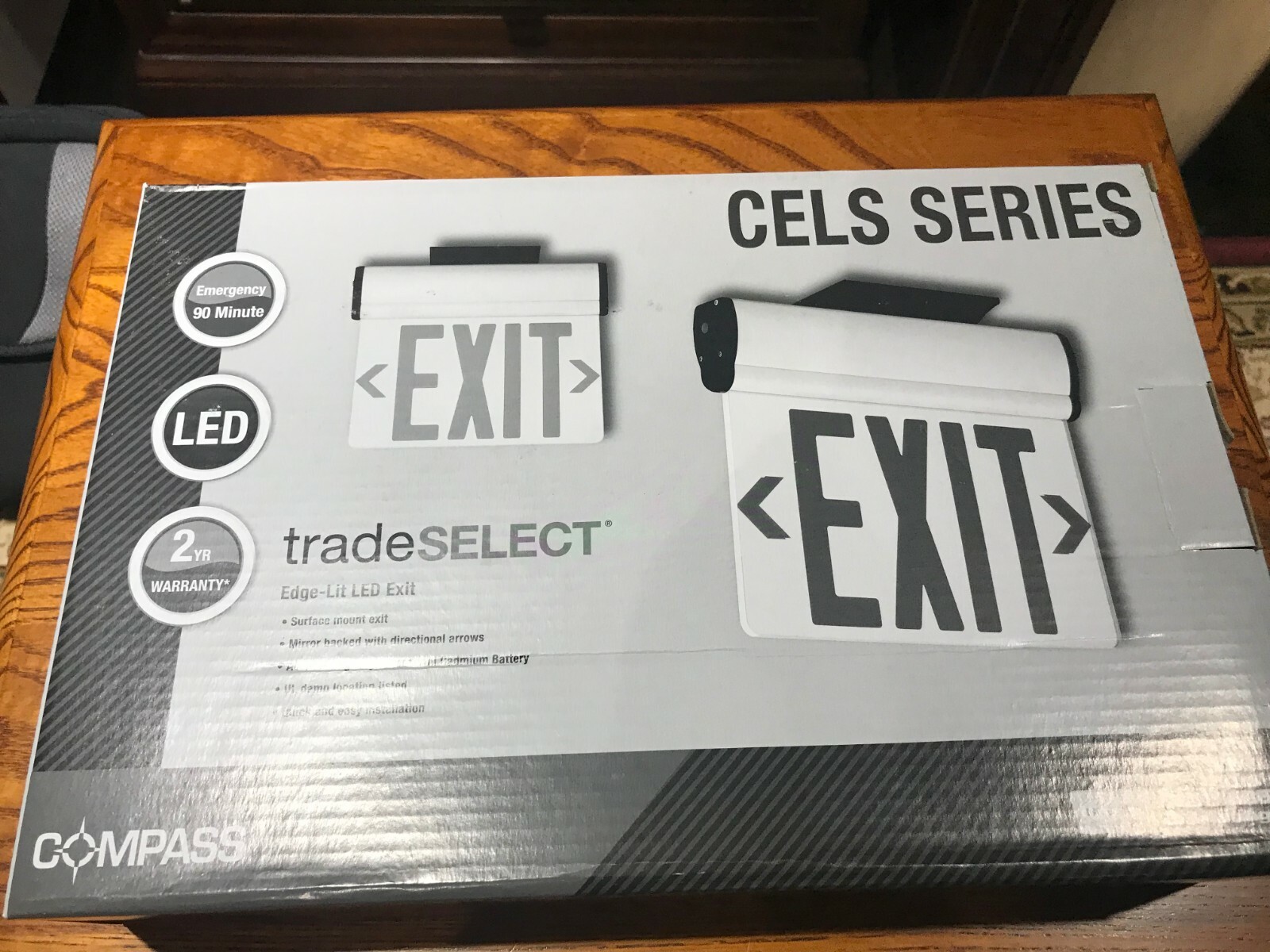 TRADE SELECT EXIT SIGN MODEL # CELS2RNE | eBay
