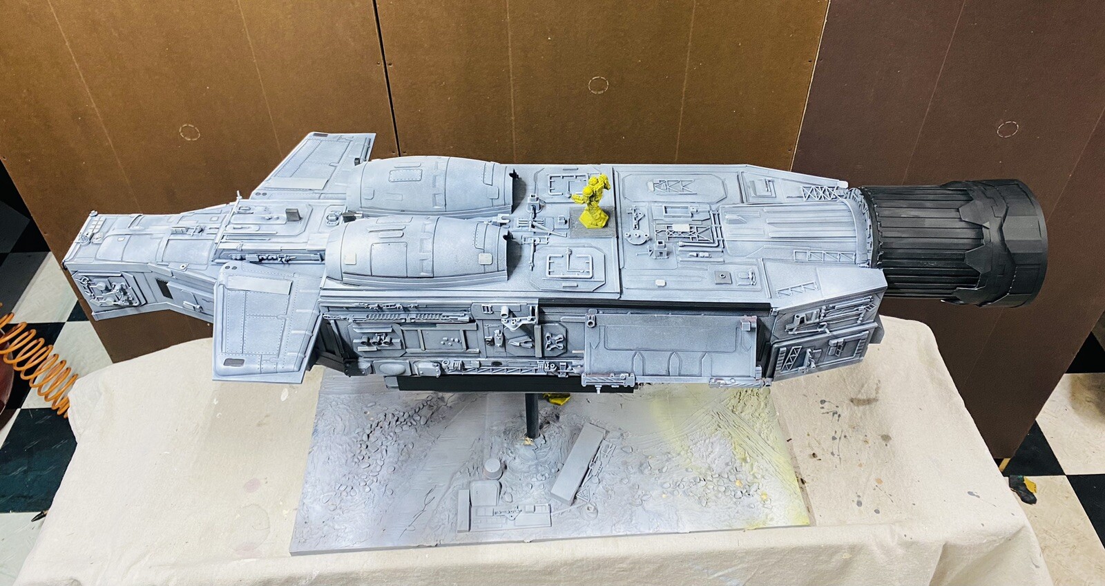 Battletech Titan Dropship Kitbash Scratch Made Mech Scale | eBay