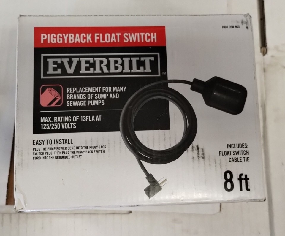 Everbilt EBFSWPB Piggy Back Float Switch for Sump and Sewage Pumps | eBay