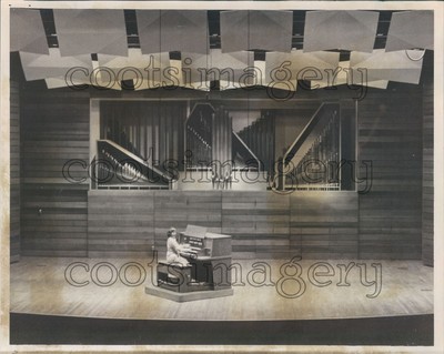 1975 Woman Playing 2000 Pipe Organ Southern Oregon University Press ...
