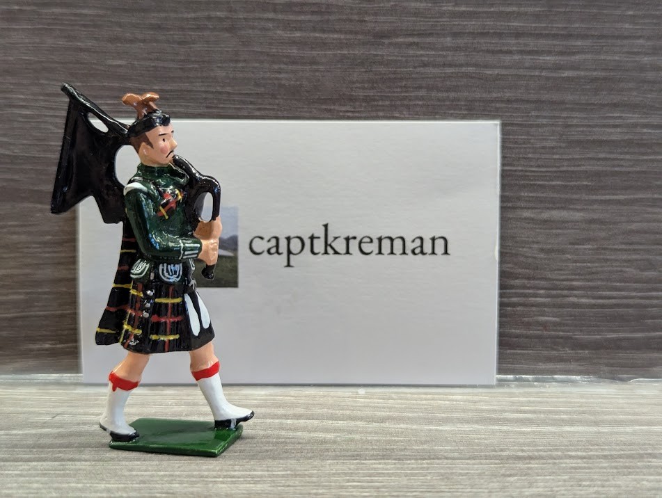 W Britain, The Hollow Cast Collection, Cameron Highlanders Band Set 2 ...