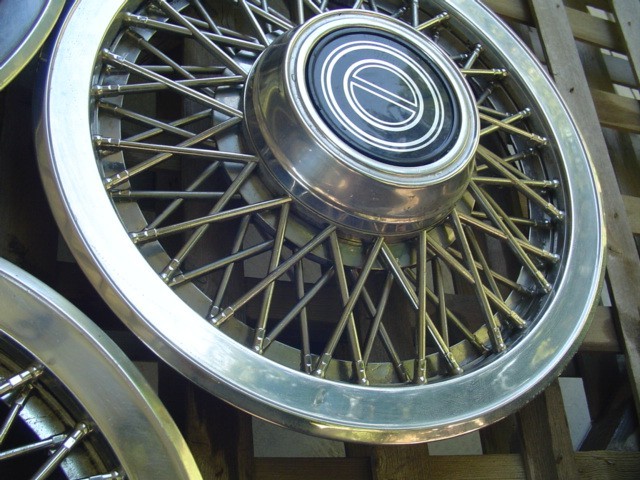 VINTAGE WIRE 1983 1993 FORD MUSTANG COUGAR THUNDERBIRD 14 HUBCAPS WHEEL ...
