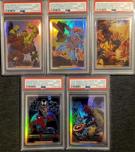 2024 Marvel Masterpieces '92 Battle Spectrum SET (5) - Rainbow - PSA ...