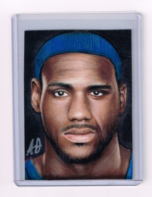 2014 ACEO Sketch Card LEBRON JAMES Cleveland Cavaliers by Anthony ...