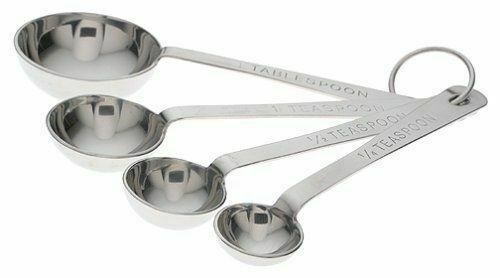 AMCO Stainless Steel Measuring Spoons Set of 4 for sale online | eBay