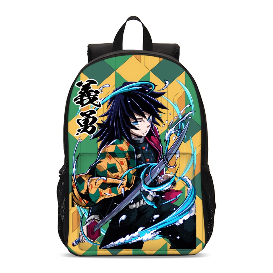 Demon Slayer Giyuu Tomioka Kids School Backpacks Insulated Lunch Bag ...