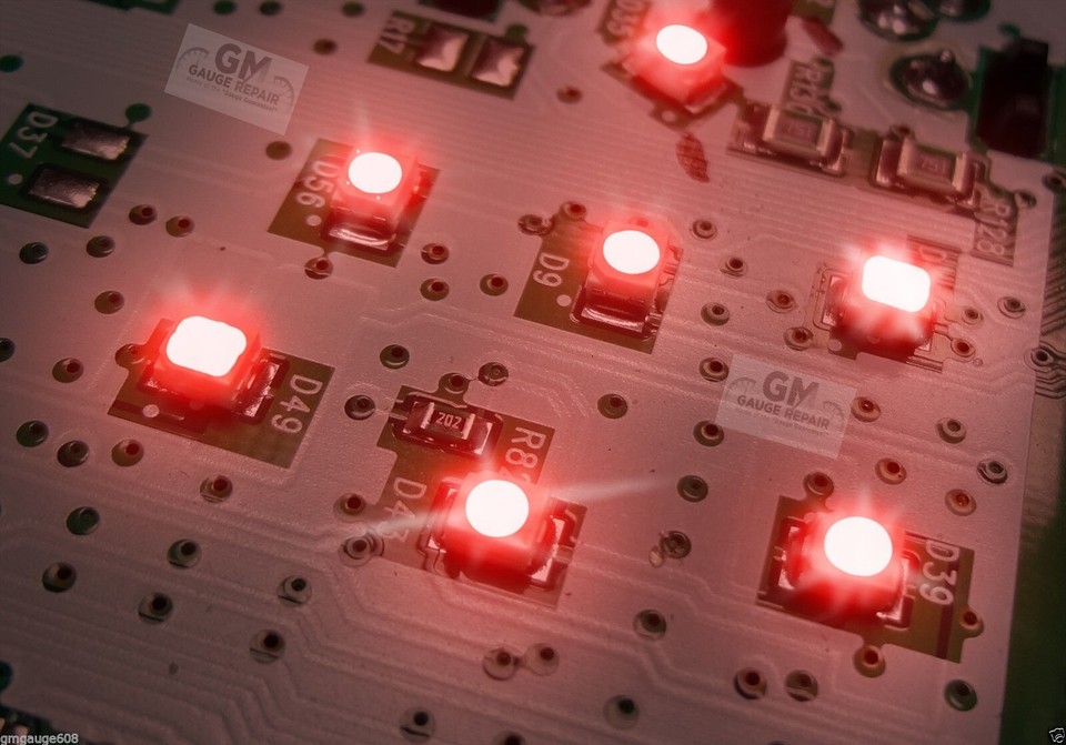 MIL Lights Warning Lights DIY Red LED Kit for GM Gauge Clusters 03 04 ...