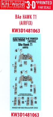 Kits World Decals 1/48 3D Decals BAe HAWK T1 INSTRUMENT PANELS SET ...