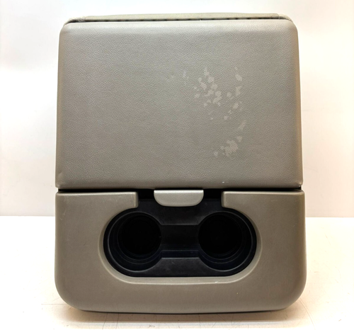 1999–2010 Ford F250 F350 Center Console Storage Armrest Leather Tan OEM ...