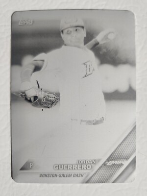 2016 Topps Pro Debut Jordan Guerrero 167 Winston-Salem Black Printing ...