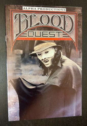 BLOOD QUEST #1 (Alpha Productions Comics 1990) -- Independent Horror ...